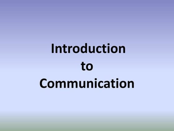 Types of communication | PPT