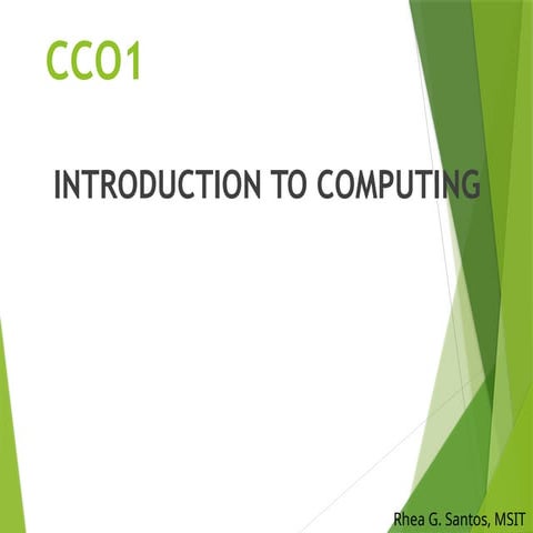 INTRO TO COMPUTING.pptx college first year | PPTX
