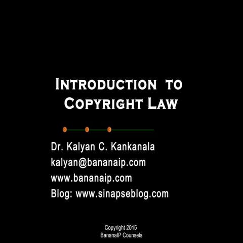 Intro to copyright law final | PPT