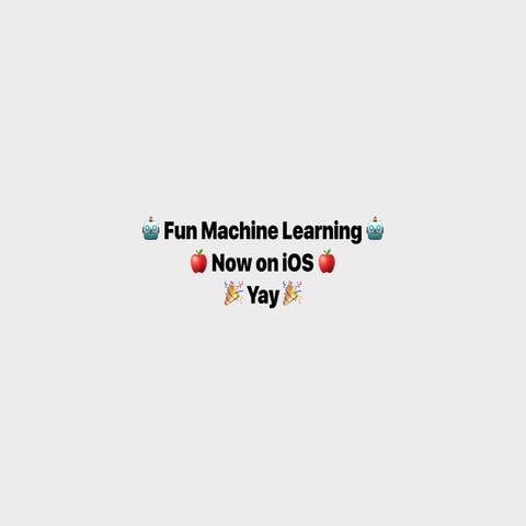 Machine Learning on iOS with Core ML | PDF