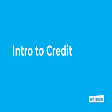 Intro to Credit | PDF