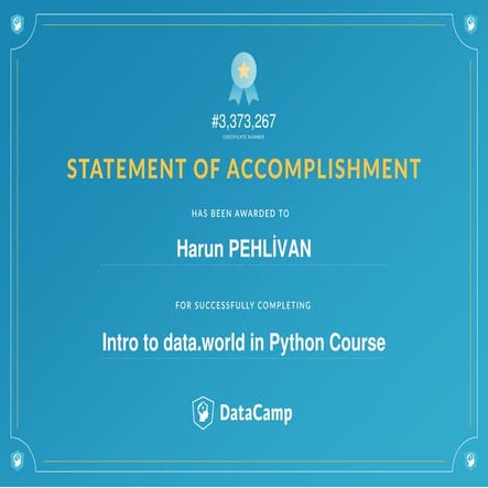Intro to data.world in python course | PDF