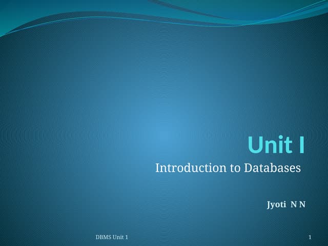 DBMS-Managing-Information-Systems Introduction | PPTX