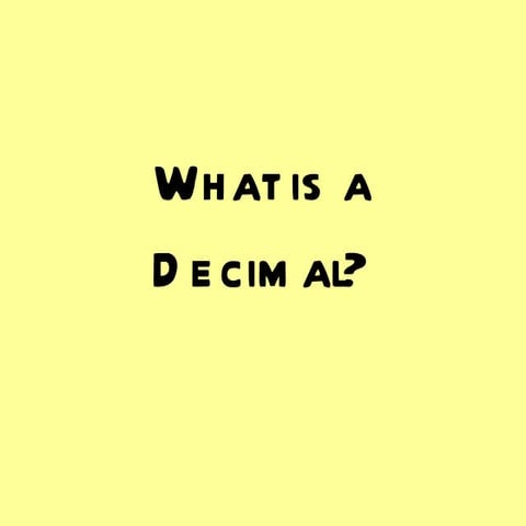 Intro to decimals | PPT