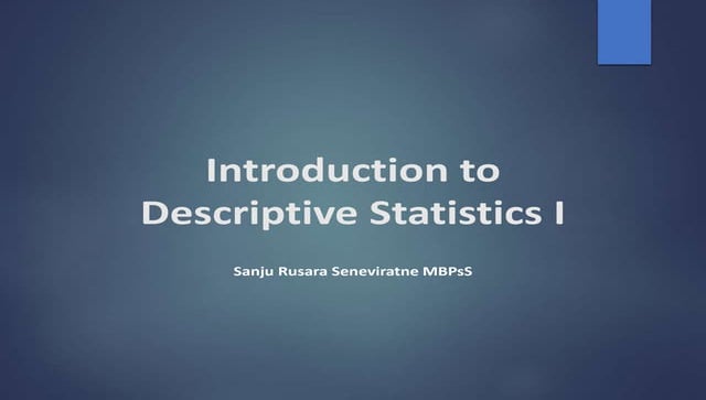 Multivariate Analysis An Overview | PPT