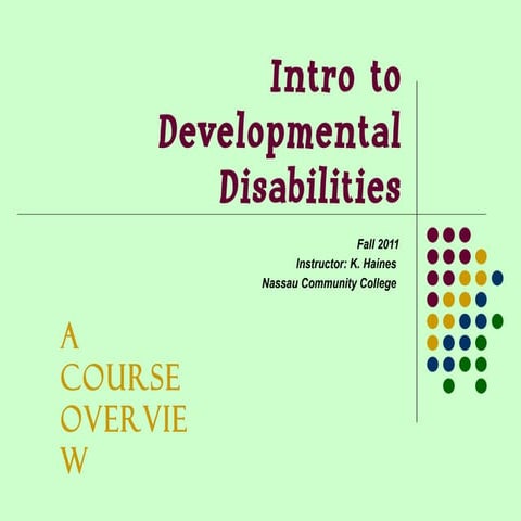 Intro to developmental disabilities ncc | PPT | Brain and Nervous ...