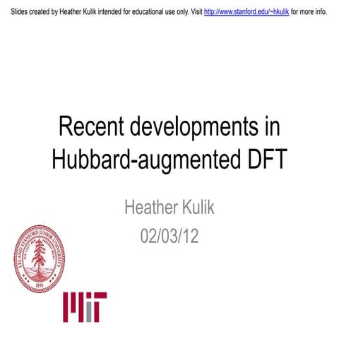 Intro to DFT+U | PPTX