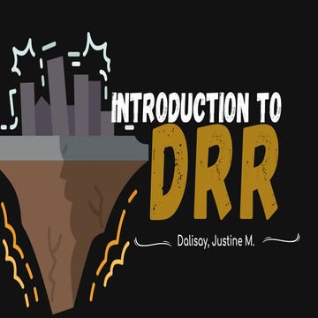 Intro to DRR Disaster Risk Reduction -Report | PDF