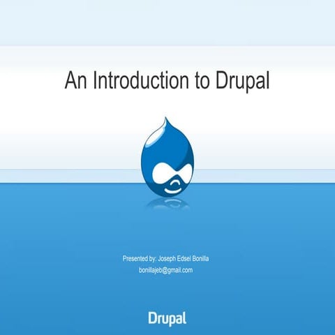 Introduction to drupal | PPT