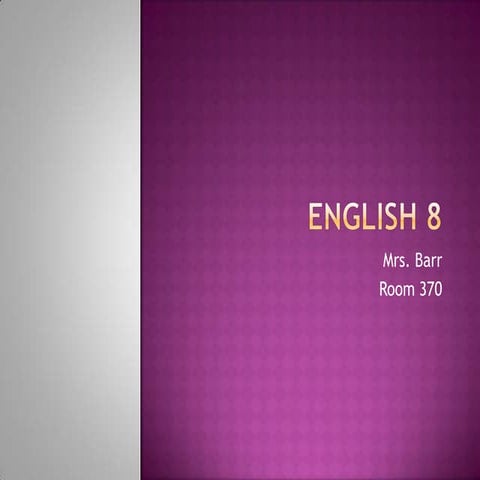 Introto english8 | PPTX