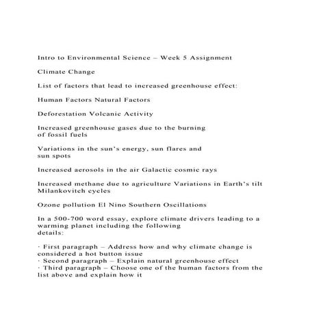 Intro to Environmental Science – Week 5 AssignmentClimate .docx