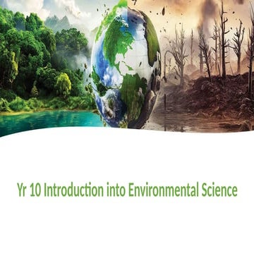 Introduction to Environmental Science | PPTX