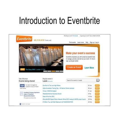 Introduction to Eventbrite | PPT