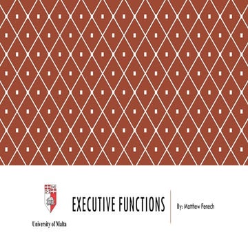 Intro to executive functions | PDF