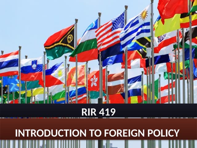 Foreign policy of Pakistan, objectives, determinants and principles | PPTX