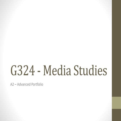 A2 coursework | PPTX