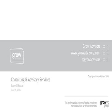 Introduction to Grow Advisors | PPT