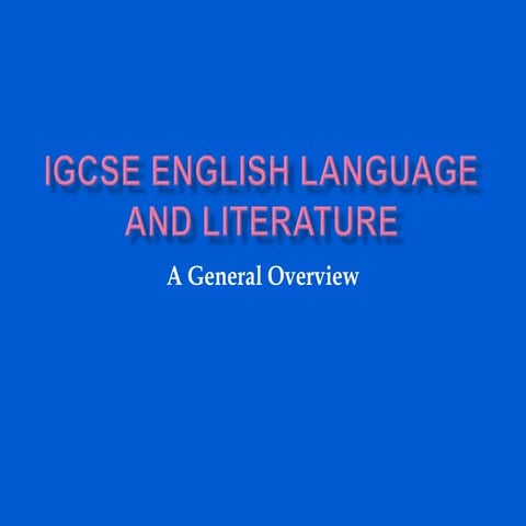 Introduction to IGCSE English Language and Literature 2016 (Cambridge ...