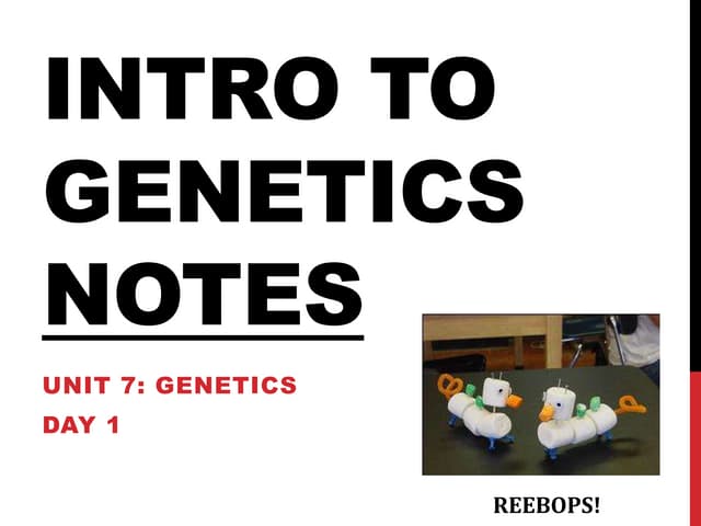 GENETICS 9 science 9 grade 9 curriculum.pptx | Genetics | Science