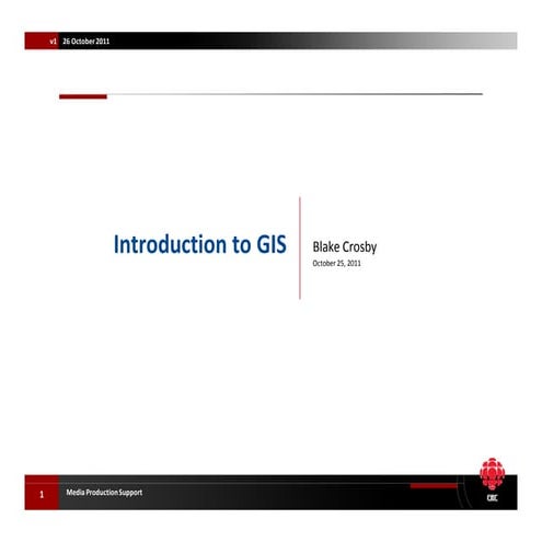 Intro to GIS | PPT