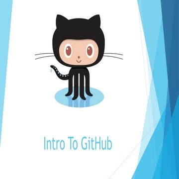 Intro To Github Ppt