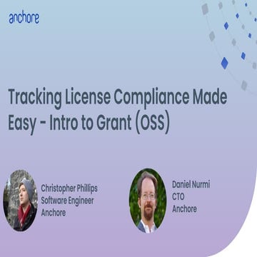 Tracking license compliance made easy - intro to Grant (OSS) | PDF