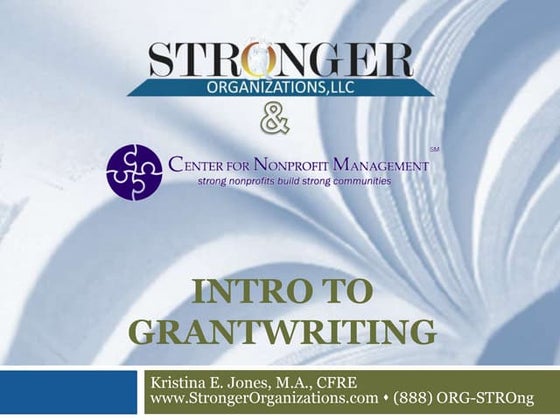 Grant Writing 101 | PPT