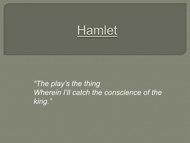 Hamlet intro | PPT