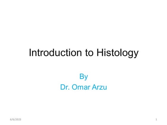 Introduction to Histology | PPT | Biological Sciences | Science