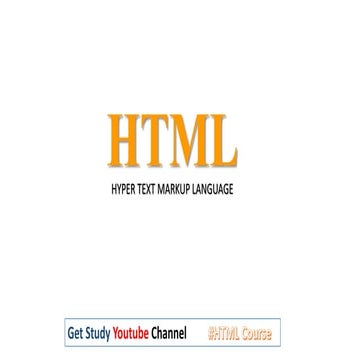 All Topics of HTML | PPTX