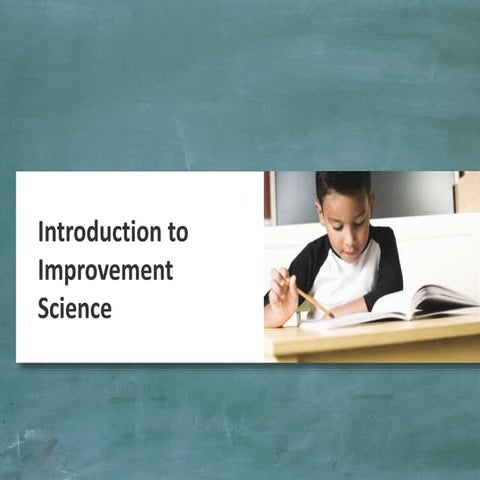 Chalkboard Project: Introduction to Improvement Science | PPTX