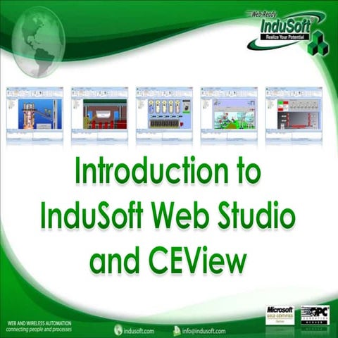 Intro to indu soft web studio and ce view 1 | PPTX