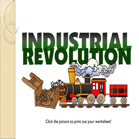 Intro to industrial revolution | PPT