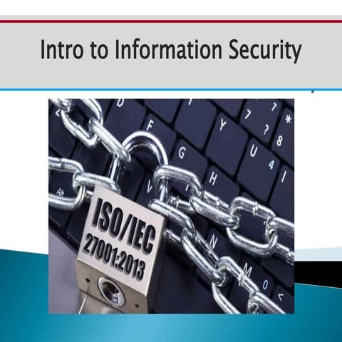 Intro To Information Security Ppt