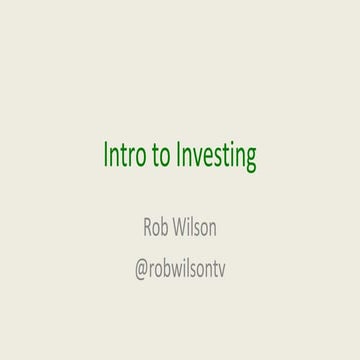 How to Start Investing For Beginners | PPT