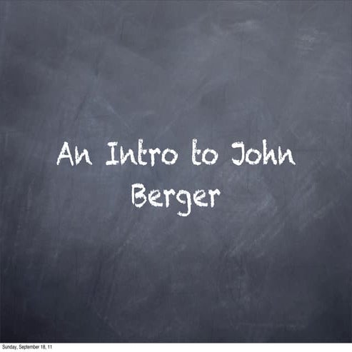 Intro to John Berger | PDF