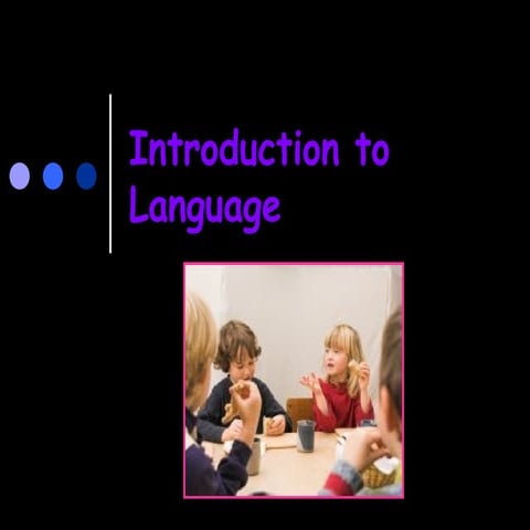 Intro to language | PPT