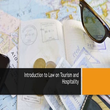 Legal Aspects in Tourism and Hospitality Laws | PPTX