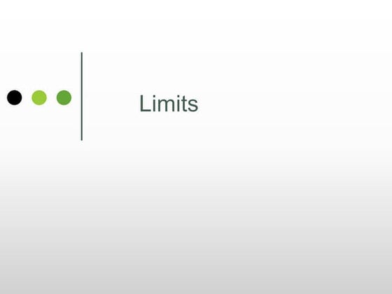 Calculus: Real World Application of Limits | PPTX