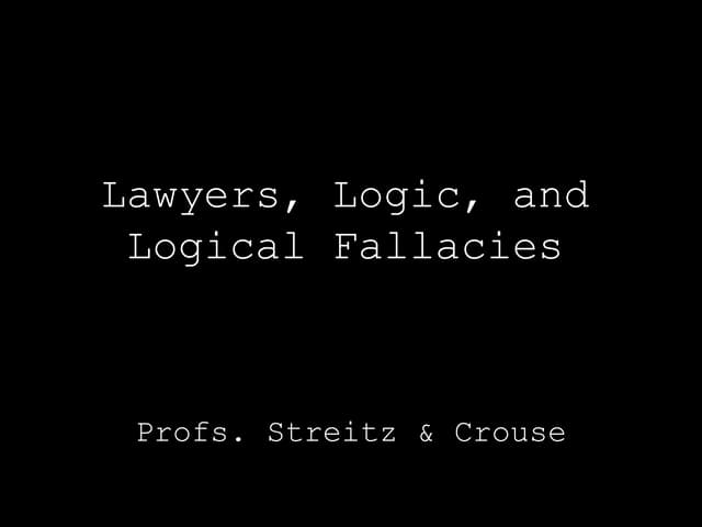 Logical fallacies powerpoint | PPT