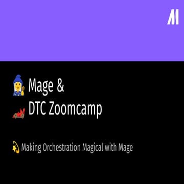 Intro to Mage for Data Engineering WorkflowOrchestration | PPT