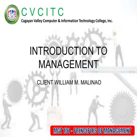 Intro to management | PPT