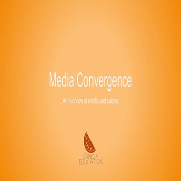 Introduction to Media Convergence | PPTX