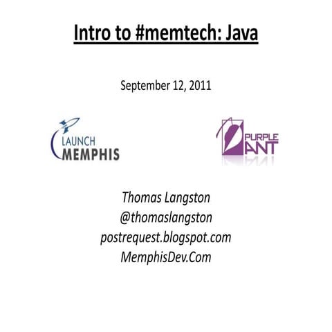 Intro to memtech java | PPT