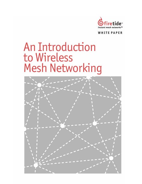 MESH WIFI.pdf | Computer Networking | Computing