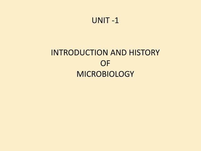 Historical aspects of microbiology part 1 | PPTX
