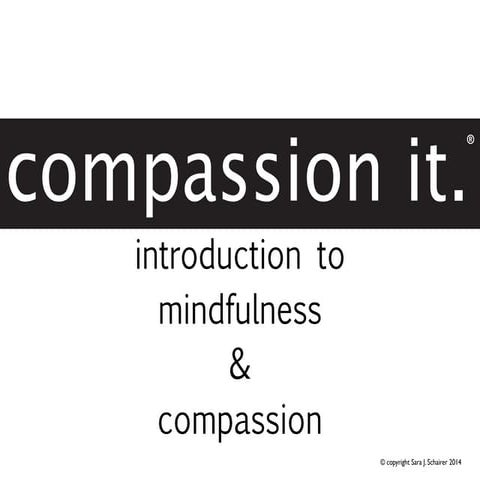 Intro to Mindfulness and Compassion | PDF