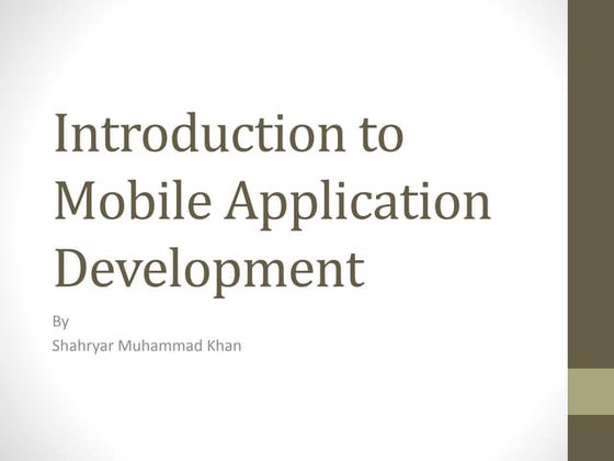 Native Android Application Development Ppt 6303