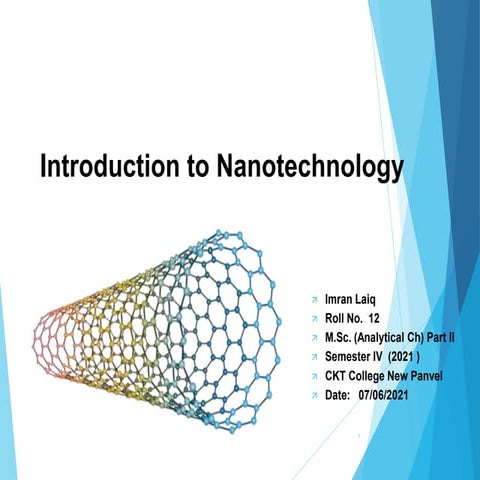 Introduction to Nanotechnology by LAIQ | PPTX