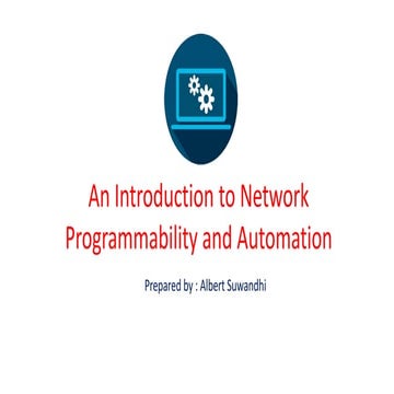 Intro To Network Automation Pdf Cloud Computing Internet